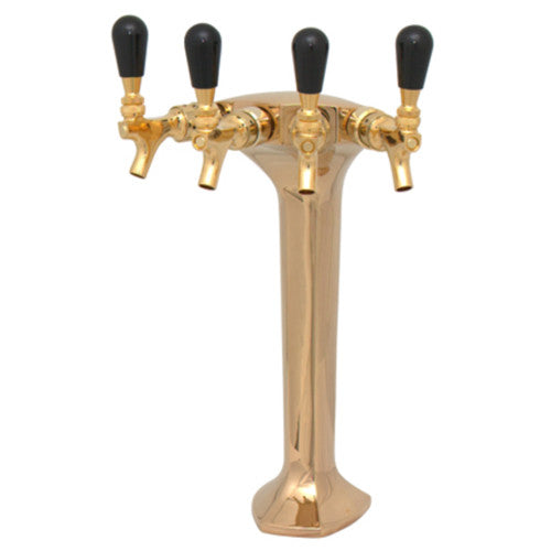 Beer Tower MILANO 4 Gold | Kegerator Online